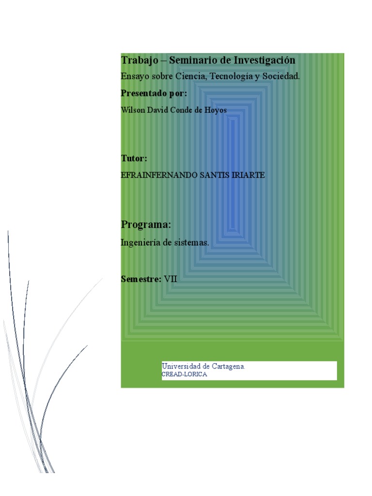 Ensayo - Ciencia, Tecnologia y Sociedad | PDF | Science | Sociedad