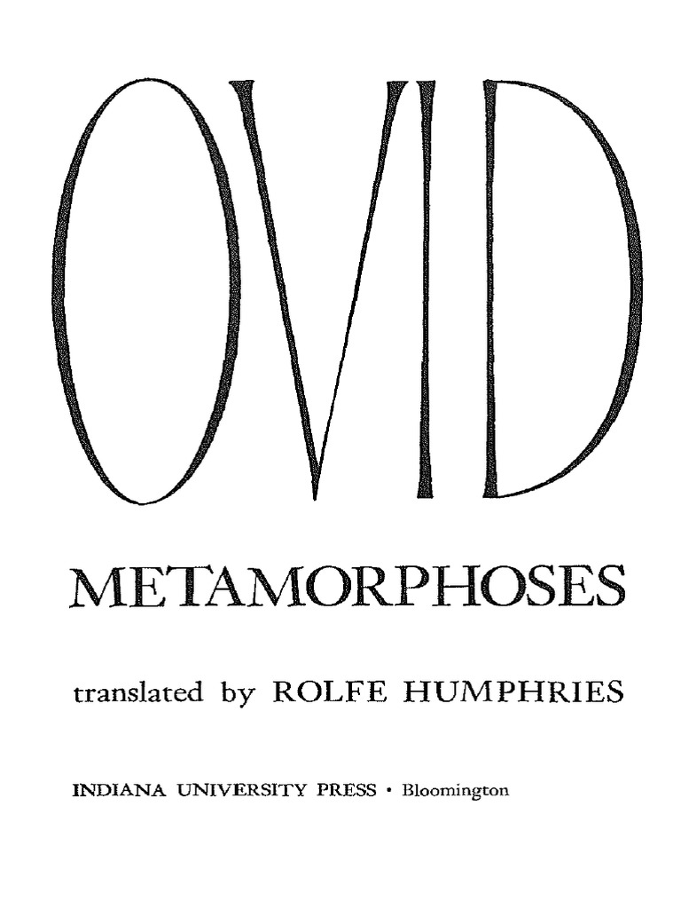 READ Ovid Metamorphoses - Orpheus | PDF | Orpheus | Ancient Greek Religion