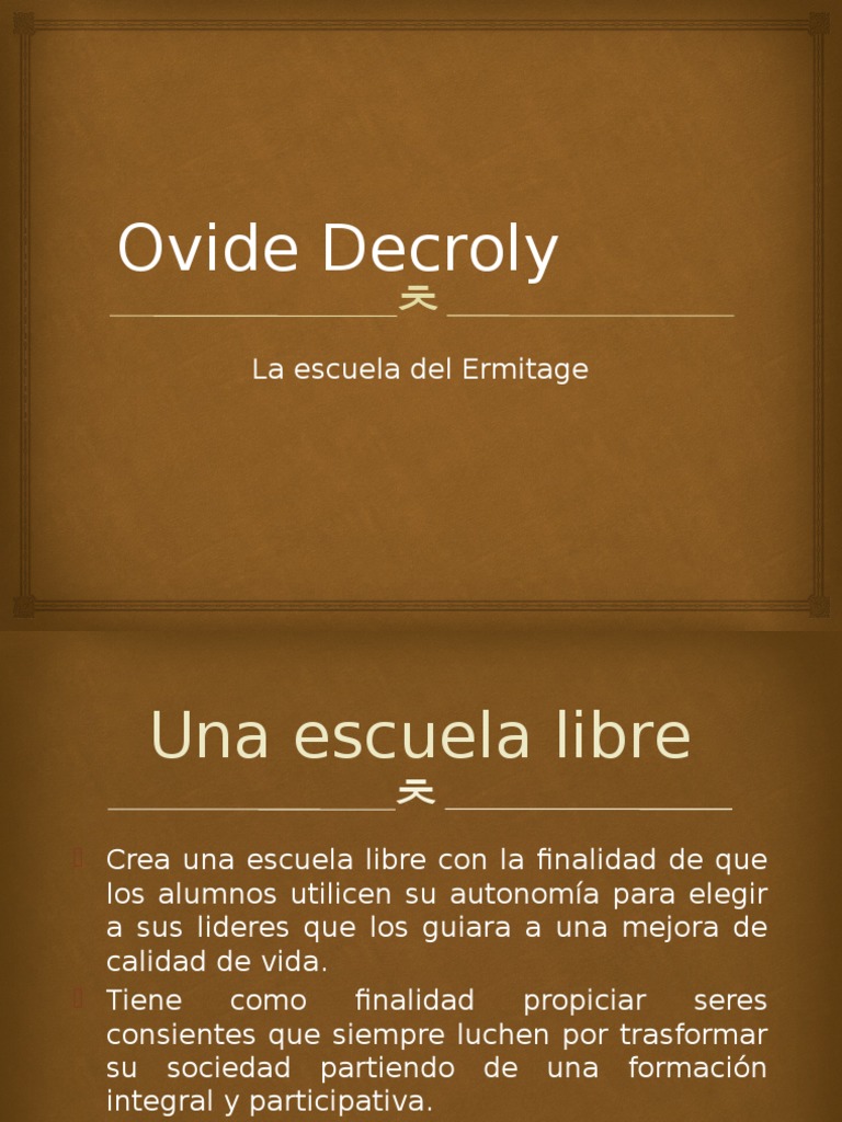 9. Ovide Decroly | Aprendizaje | Conocimiento