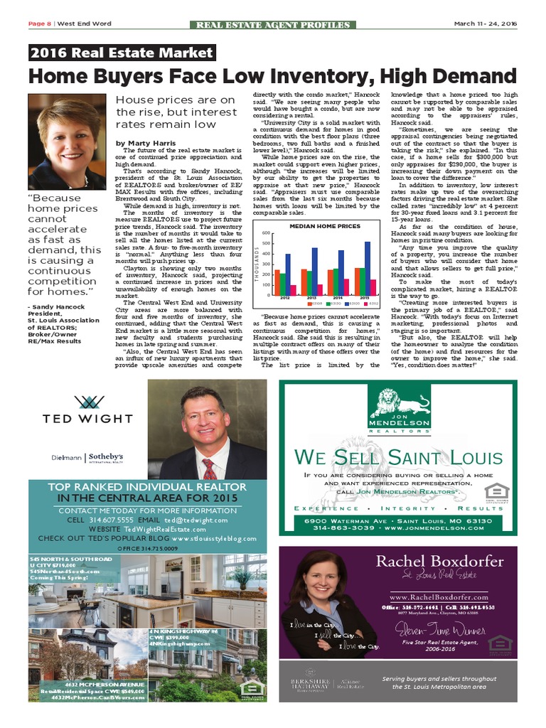 Real Estate Agent Profiles 2016 Wew | PDF | Real Estate Broker | Sales