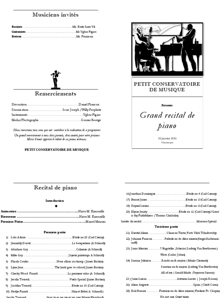 Programme Recital | PDF