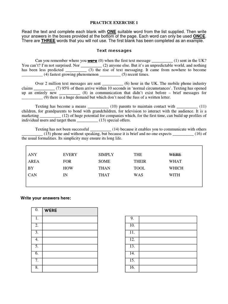 Practice Exercises Close Test | PDF | Archaeology | Text Messaging