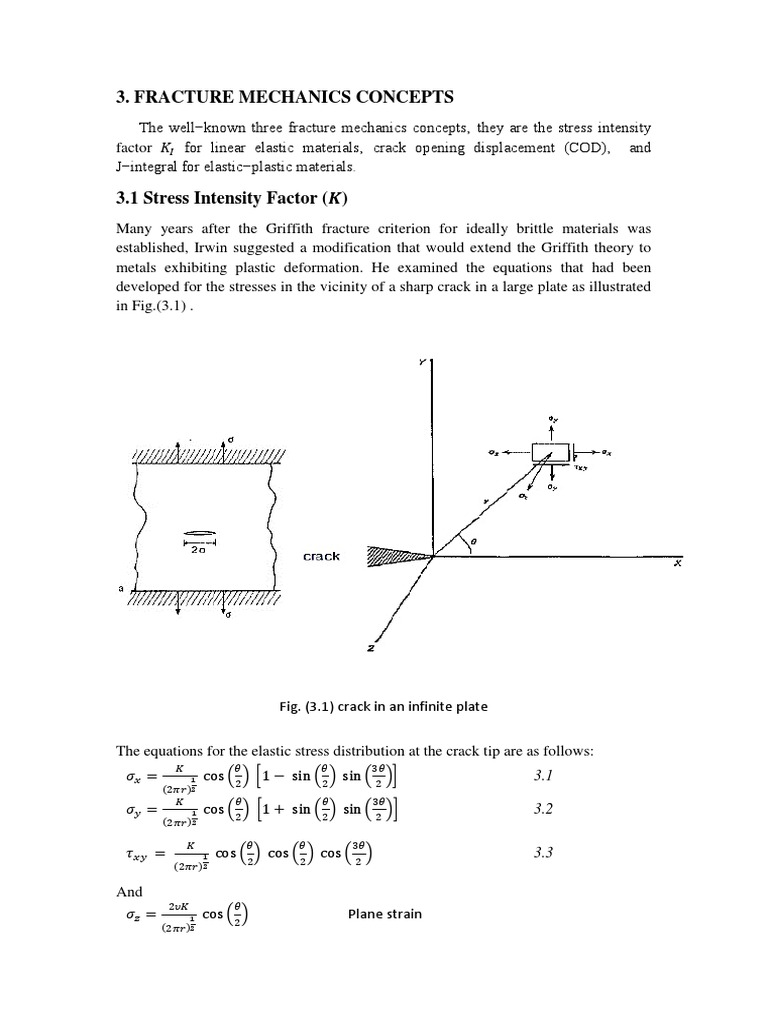 K&j&cod of LEFM | PDF | Fracture Mechanics | Fracture