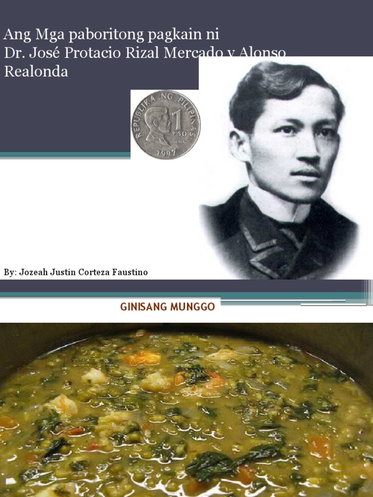Ang Mga Paboritong Pagkain Ni Rizal | PDF