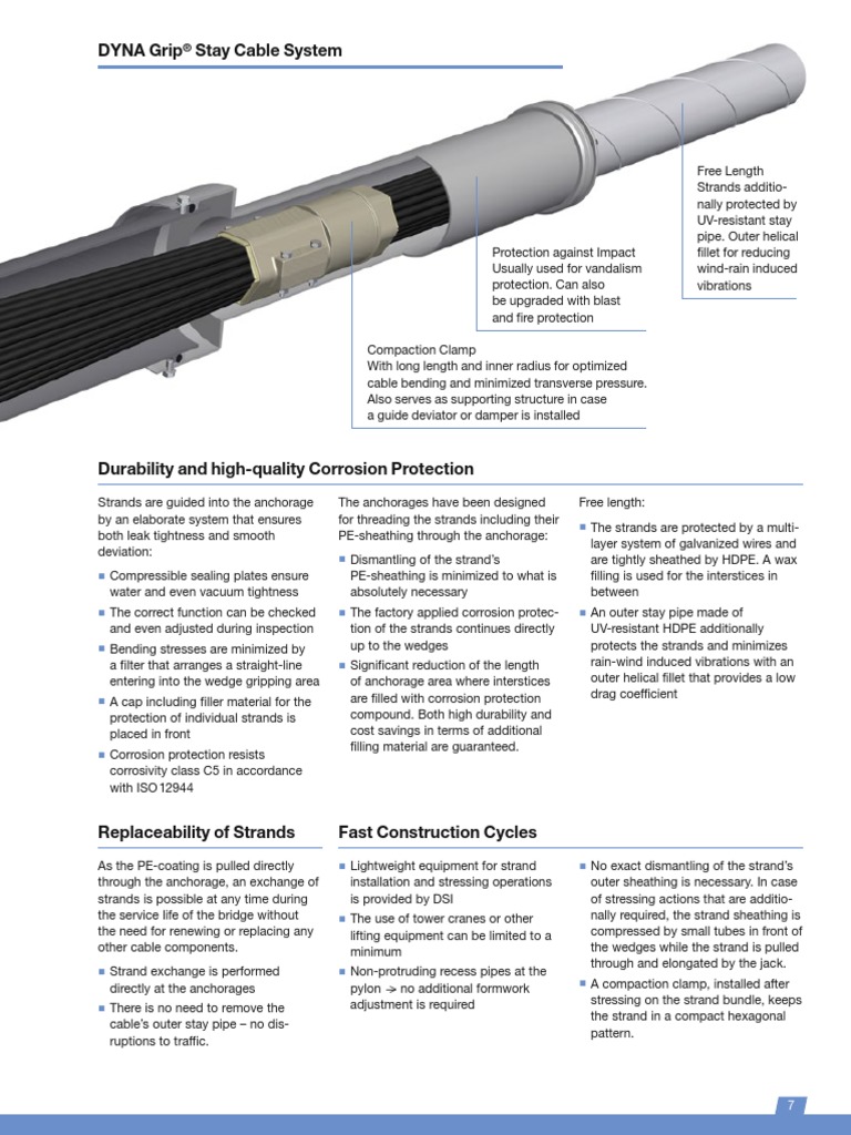 Catalogue DSI DYWIDAG Multistrand Stay Cable Systems ENG 7 | Mechanical ...