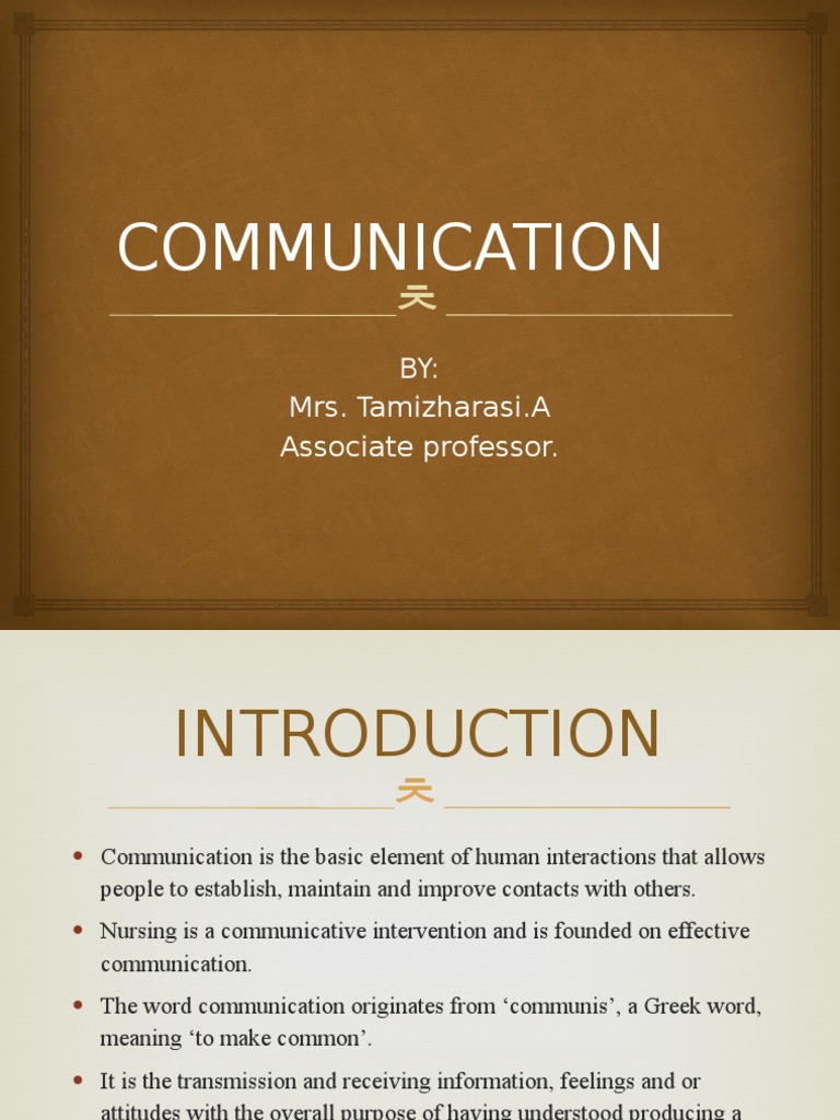 Communication in Nursing Foundations | PDF | Code | Communication