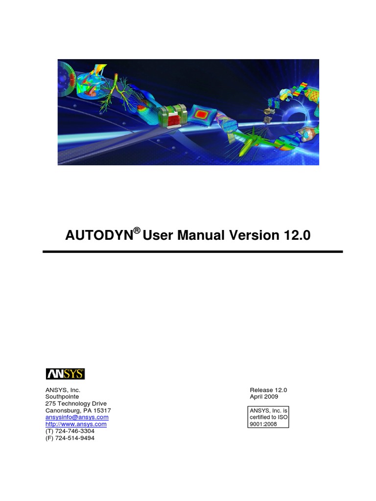 Autodyn User Manual | PDF | Command Line Interface | Trademark