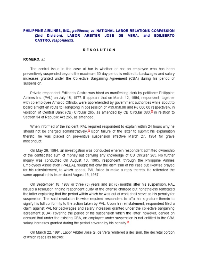 Pal Vs NLRC Case Digest | PDF | Employment | Labour Law