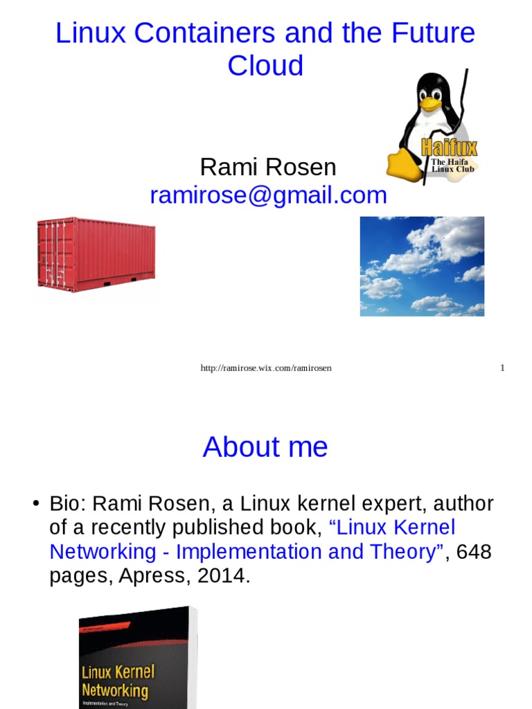 Linux Containers and The Future Cloud | PDF | Virtual Machine | File System