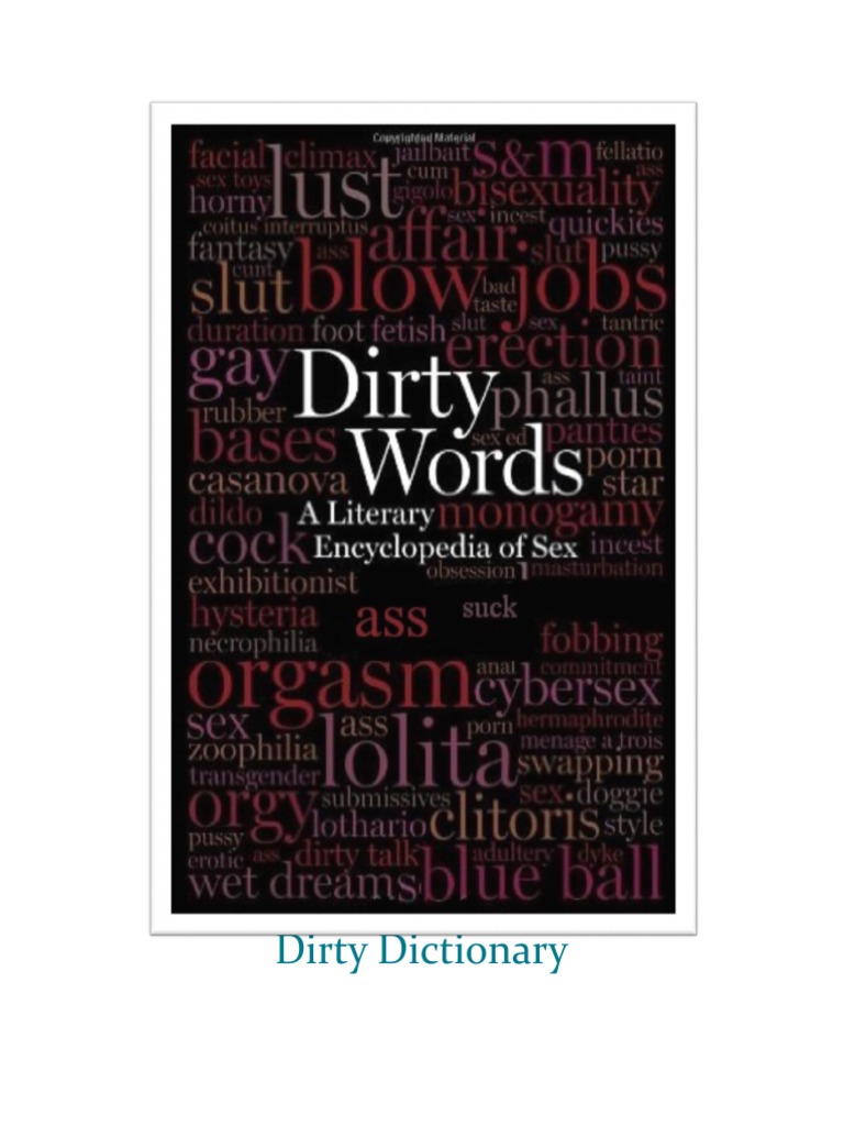 Dirty Dictionary | PDF | Human Sexual Activity | Sexual Fetishism