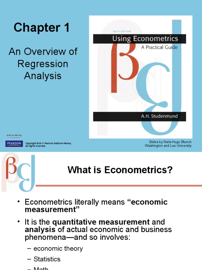 Studenmund Ch01 v2 | PDF | Econometrics | Regression Analysis
