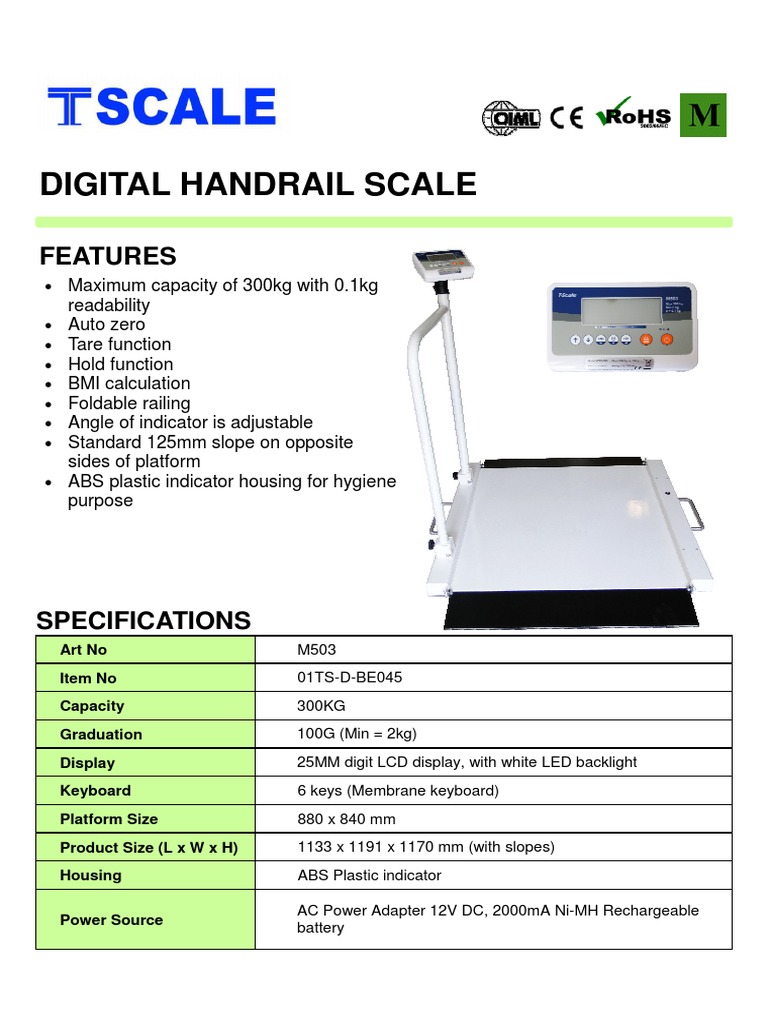 Digital Handrail Scale: Features | PDF | Computers | Technology ...