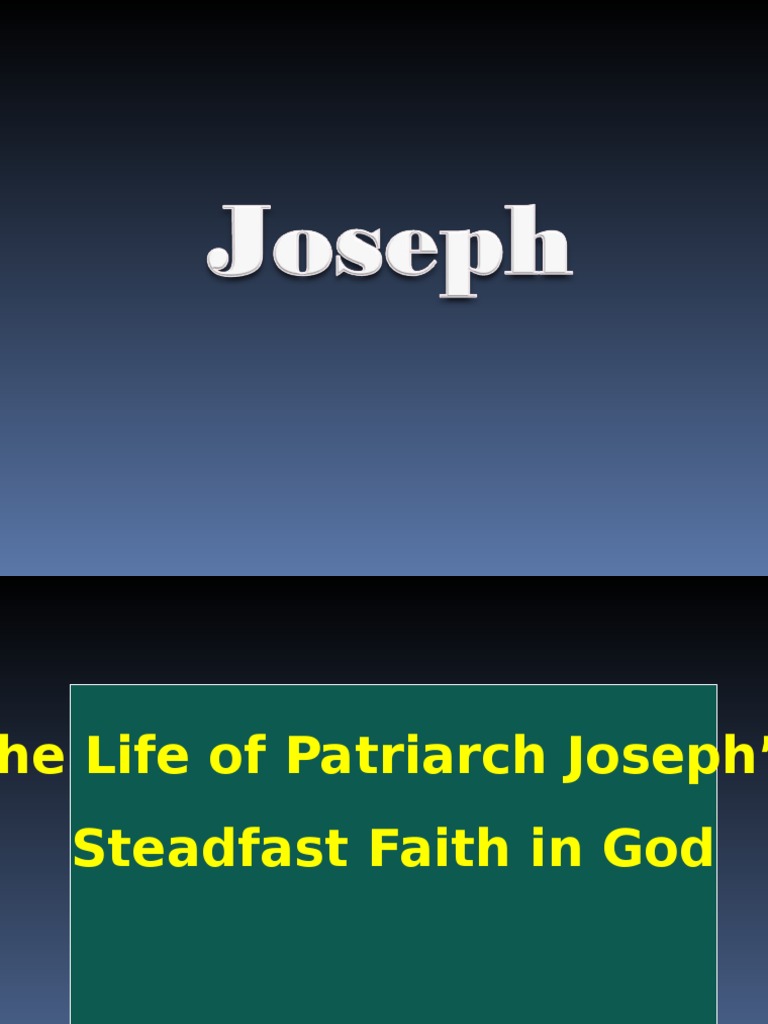 Joseph and Patriarchs | PDF | Jacob | Isaac