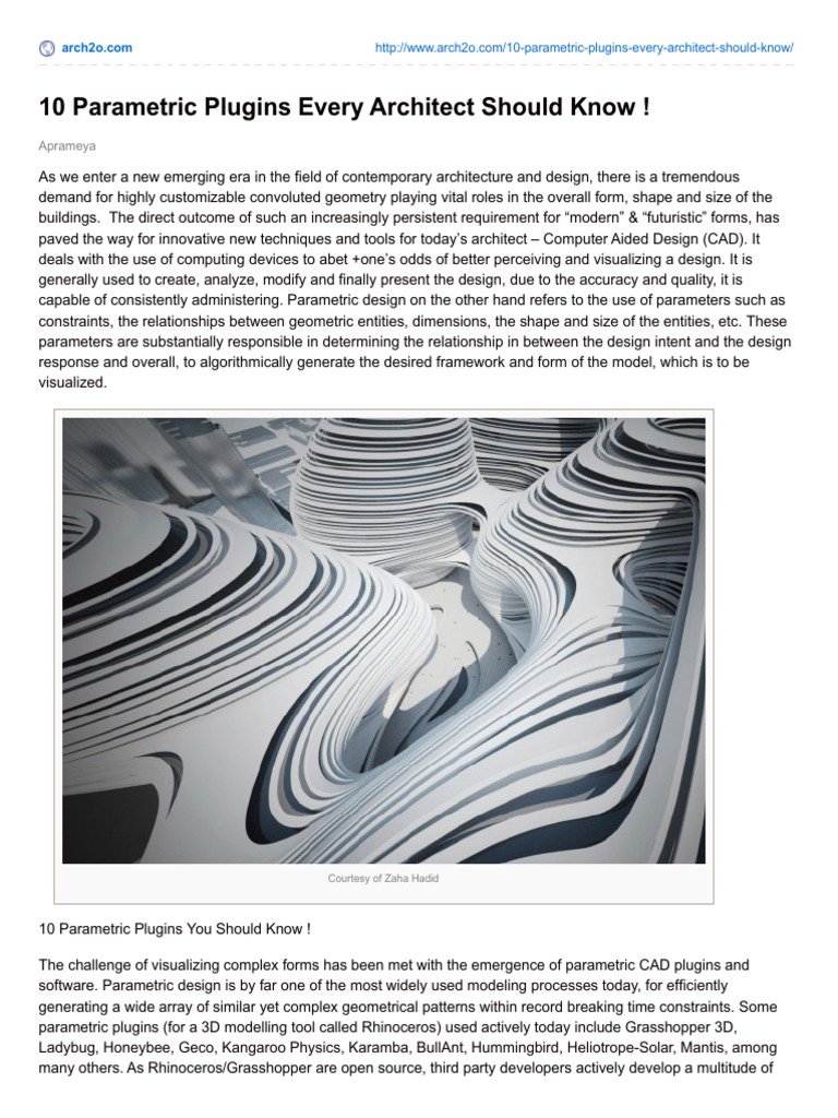 10 Parametric Plugins Every Architect Should Know | PDF | 3 D Computer Graphics | Autodesk Revit