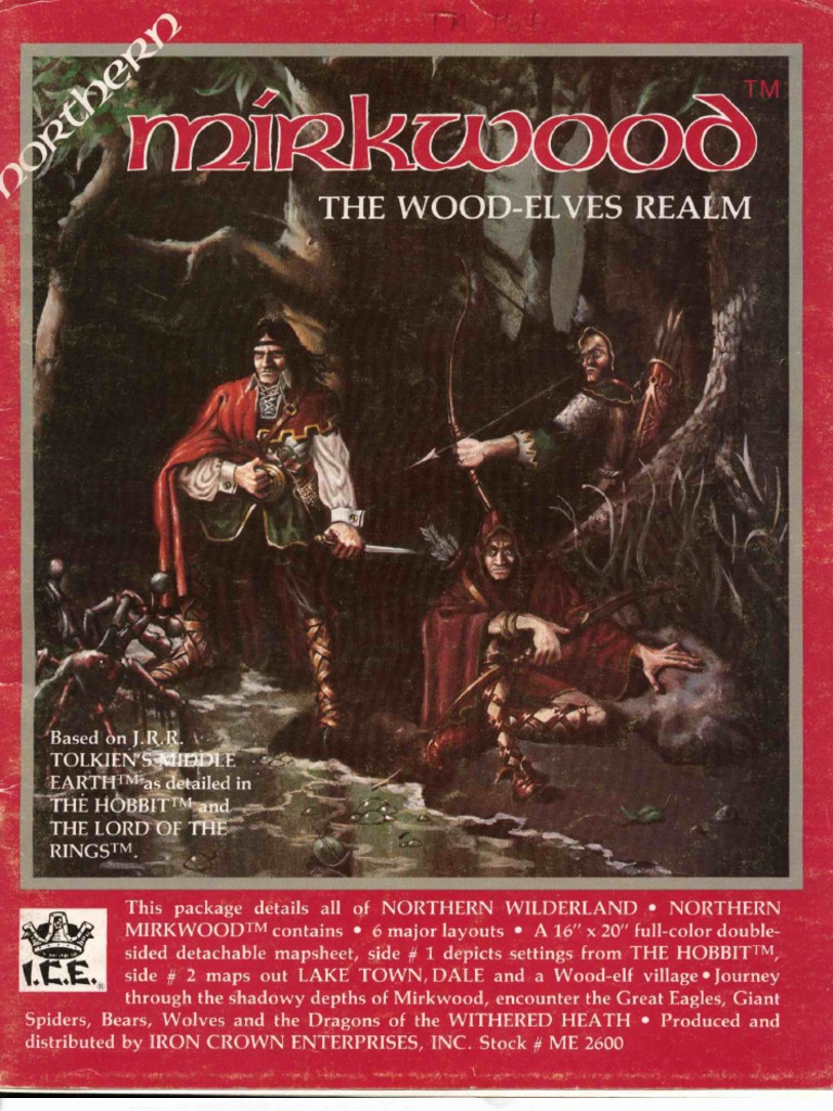 ICE2600-MERP-Northern Mirkwood-The Wood Elves Realm-1st Cover | PDF