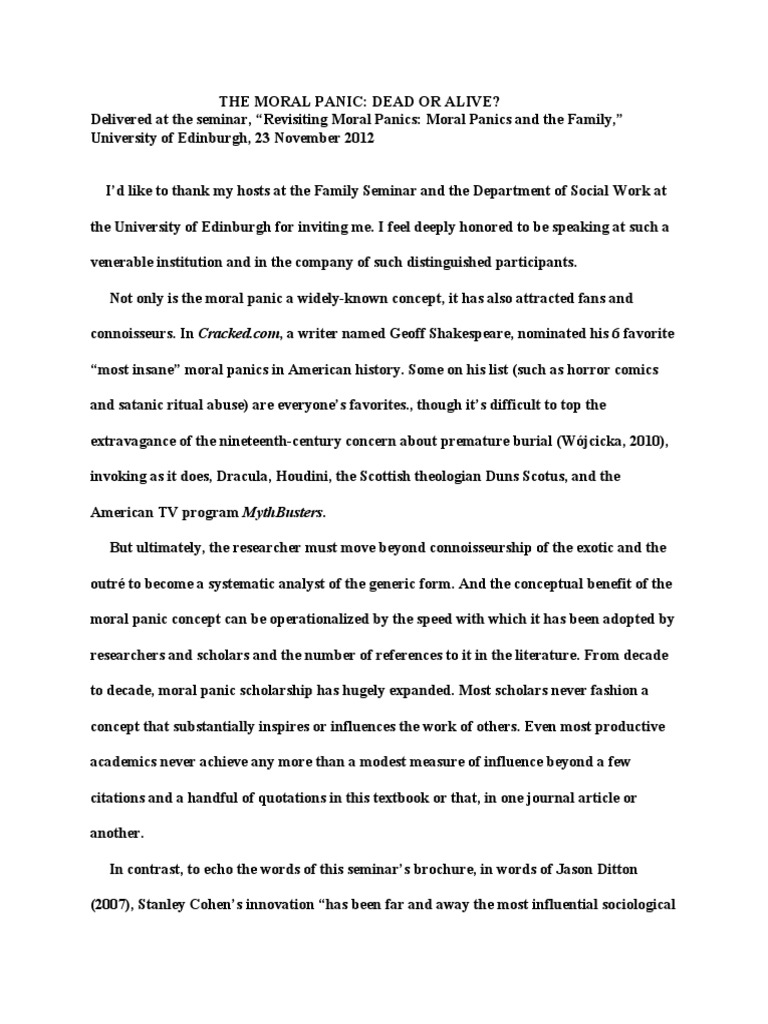 Erich Goode | PDF | Sociology | Deviance (Sociology)