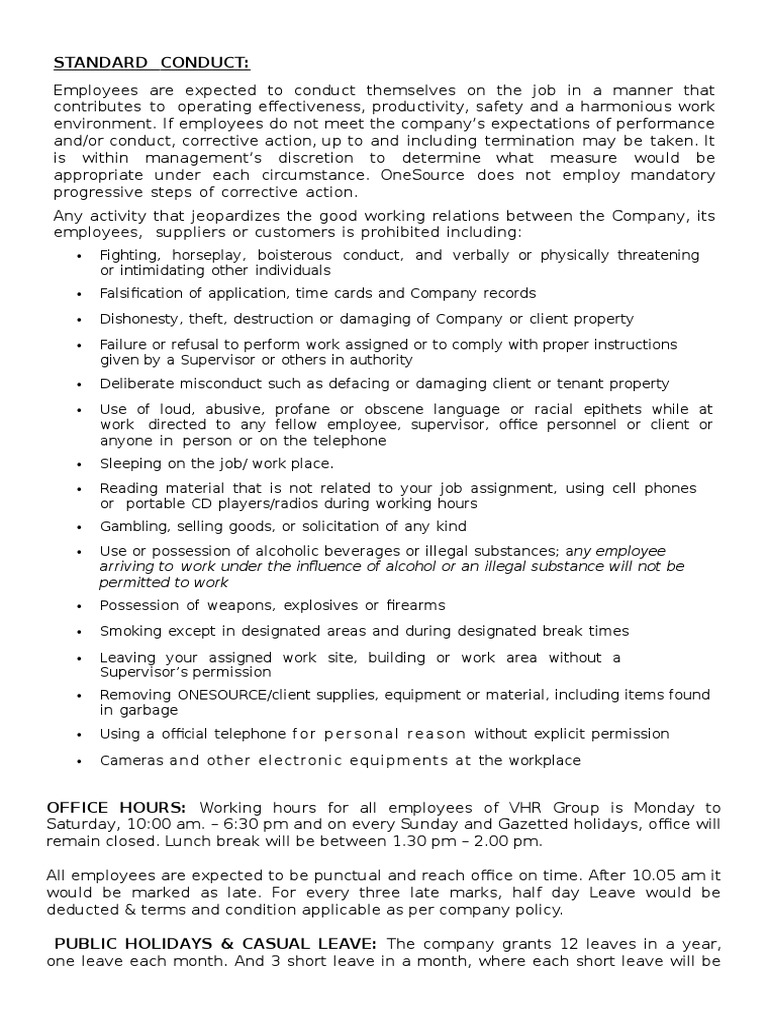 Standard Conduct | PDF | Social Institutions | Social Science