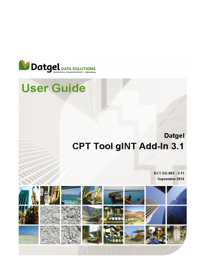 DCT-UG-001 3.11 Datgel CPT Tool User Guide | Download Free PDF | Library (Computing ...