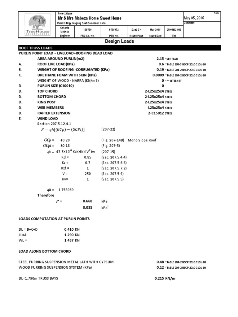 Structural Load Analysis Report | PDF