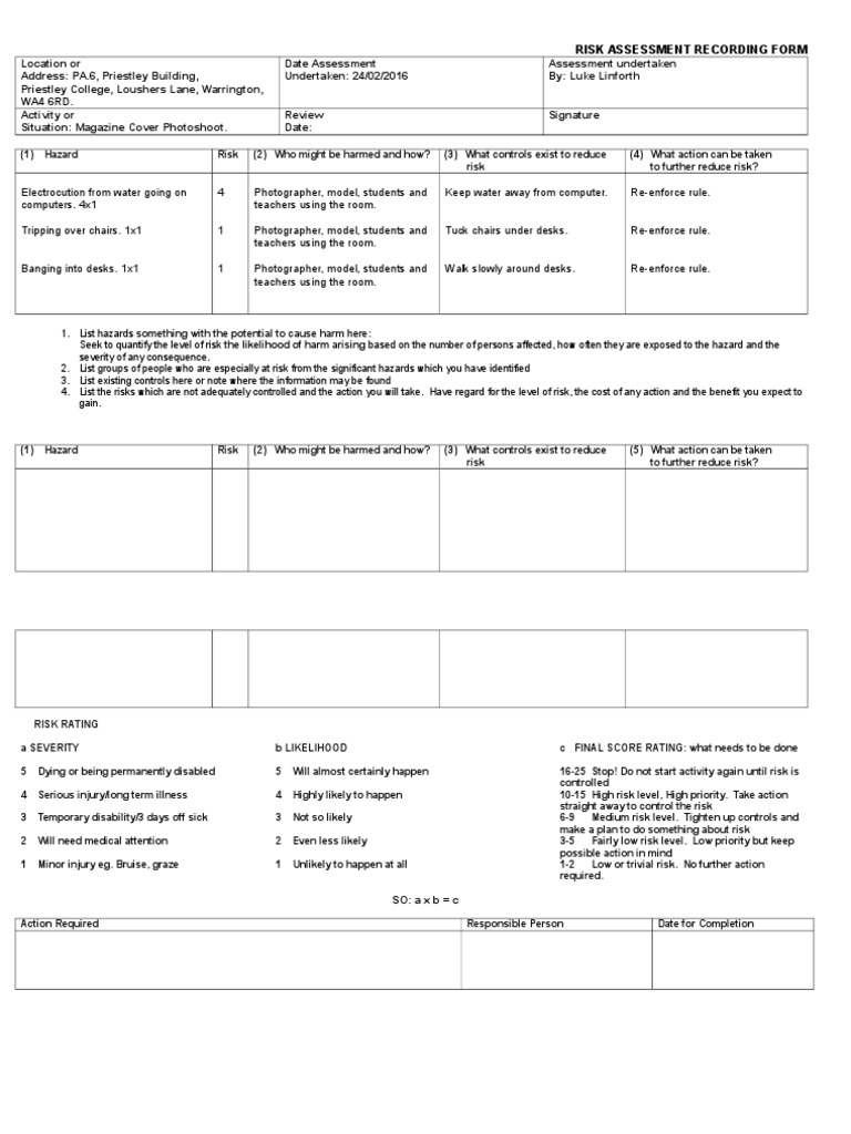 Magazine Cover Risk Assessment | PDF | Science & Mathematics