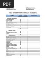 Formato de Control Vehicular | PDF
