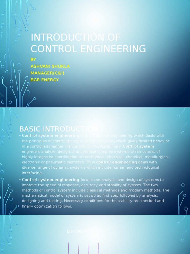 Introduction of Control Engineering | PDF | Control Theory | Control System