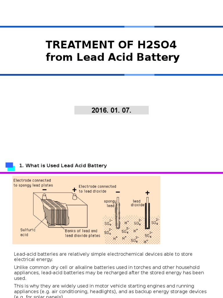 Neutralizing Sulfuric Acid in Batteries | PDF | Battery (Electricity ...