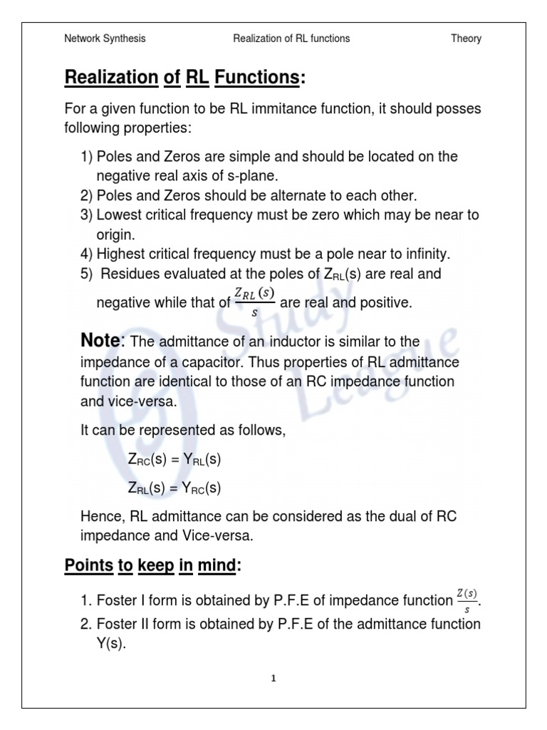 Realization of RL Functions:: Points To Keep in Mind | PDF