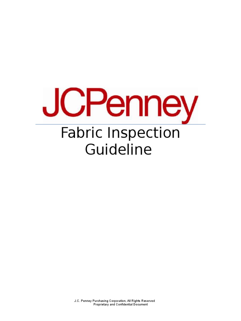Fabric Inspection Guideline - FINAL | PDF | Lighting | Knitting