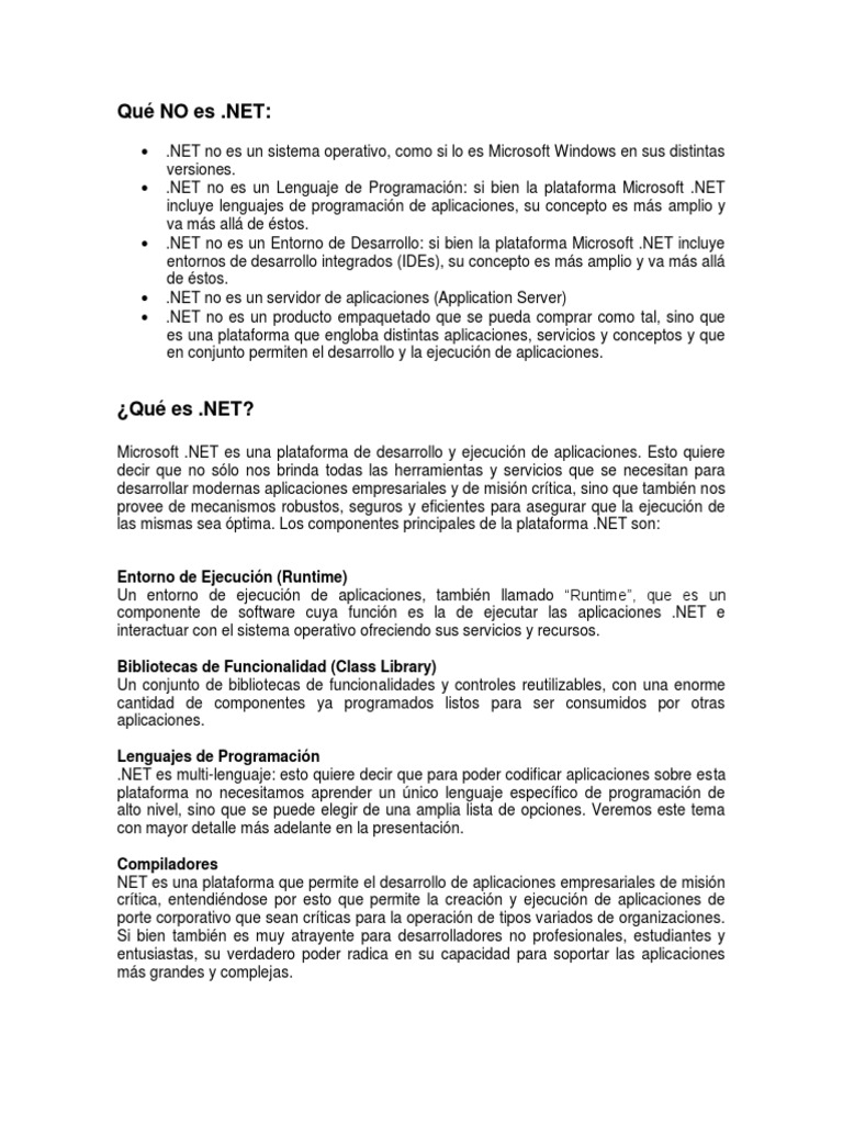 Guia | PDF | .NET Framework | Compilador