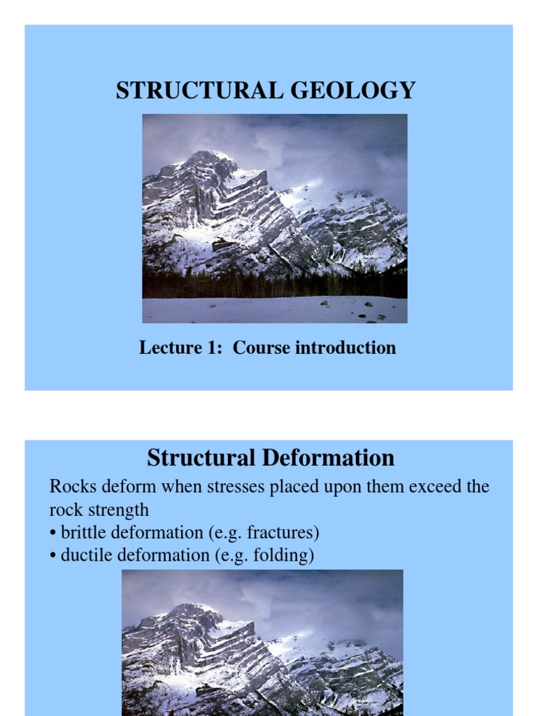 Structural Geology PDF | PDF | Fault (Geology) | Structural Geology