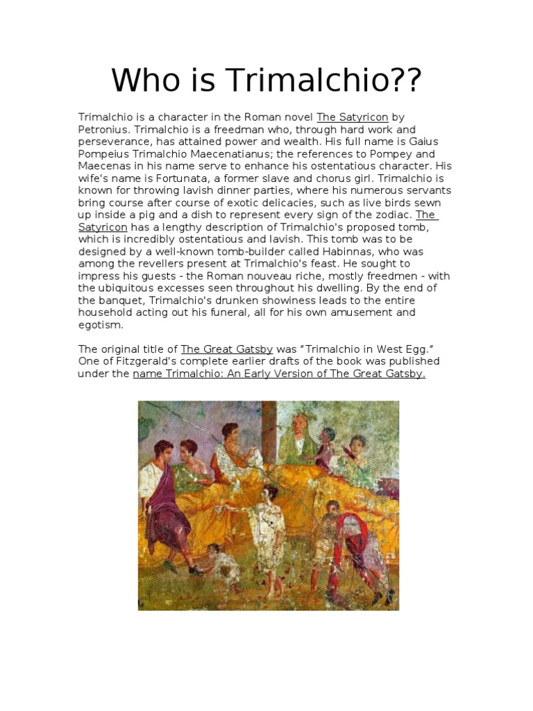 Who Is Trimalchio | PDF
