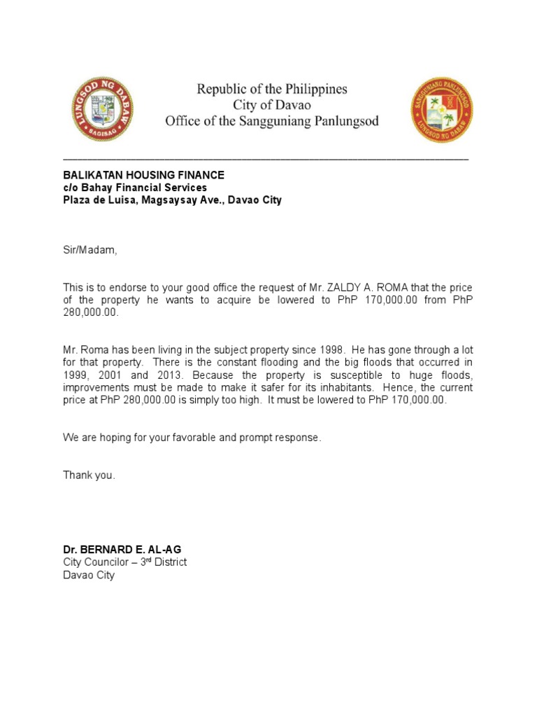 Balikatan Housing Finance C/o Bahay Financial Services Plaza de Luisa ...