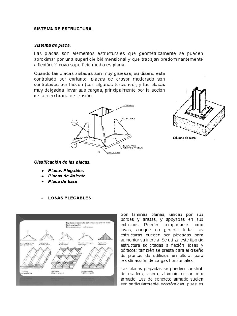 Sistema de Estructura - Placas | PDF | Fundación (Ingeniería) | Doblar