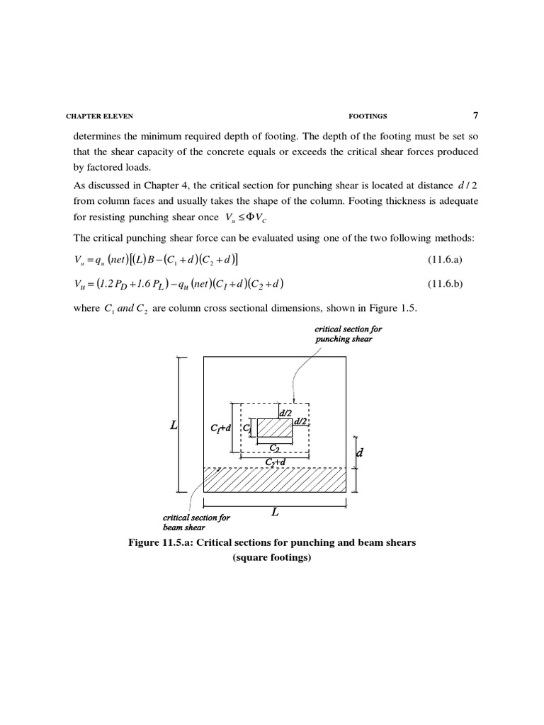 Critical Shear in Footing Design | PDF | Beam (Structure) | Civil ...