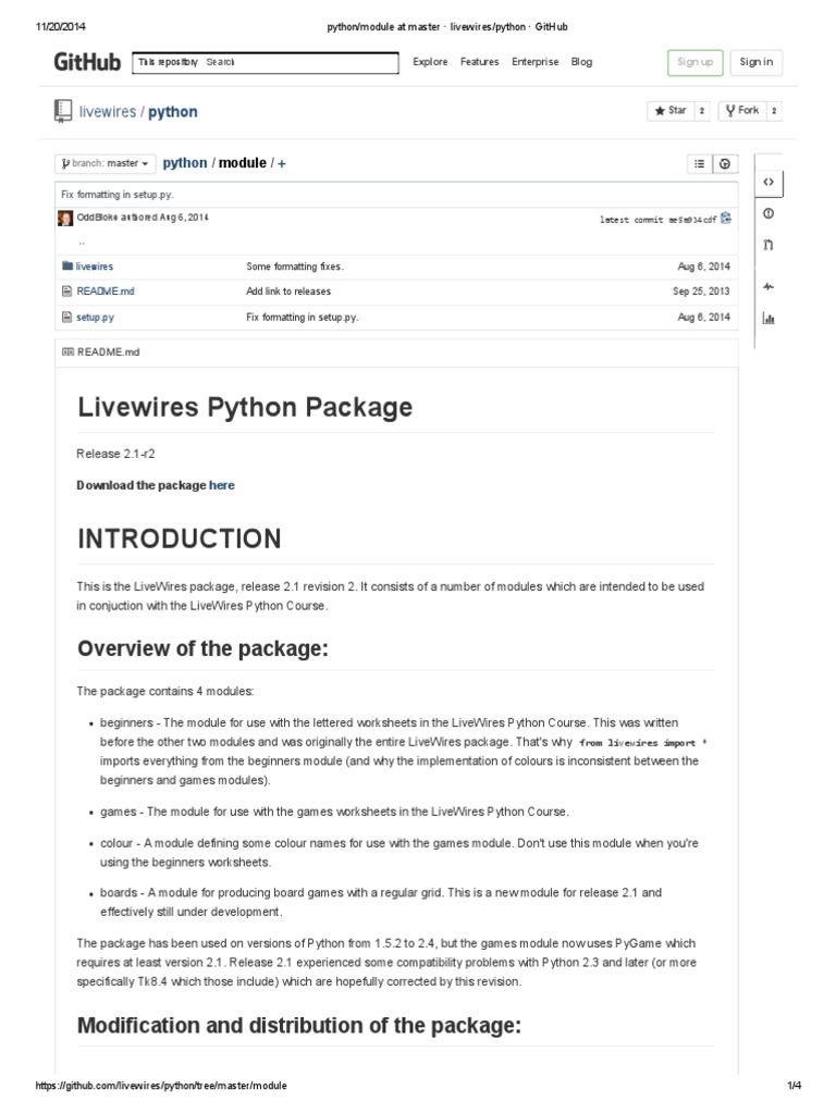 Python - Module at Master Livewires - Python GitHub | PDF | Directory (Computing) | Python ...