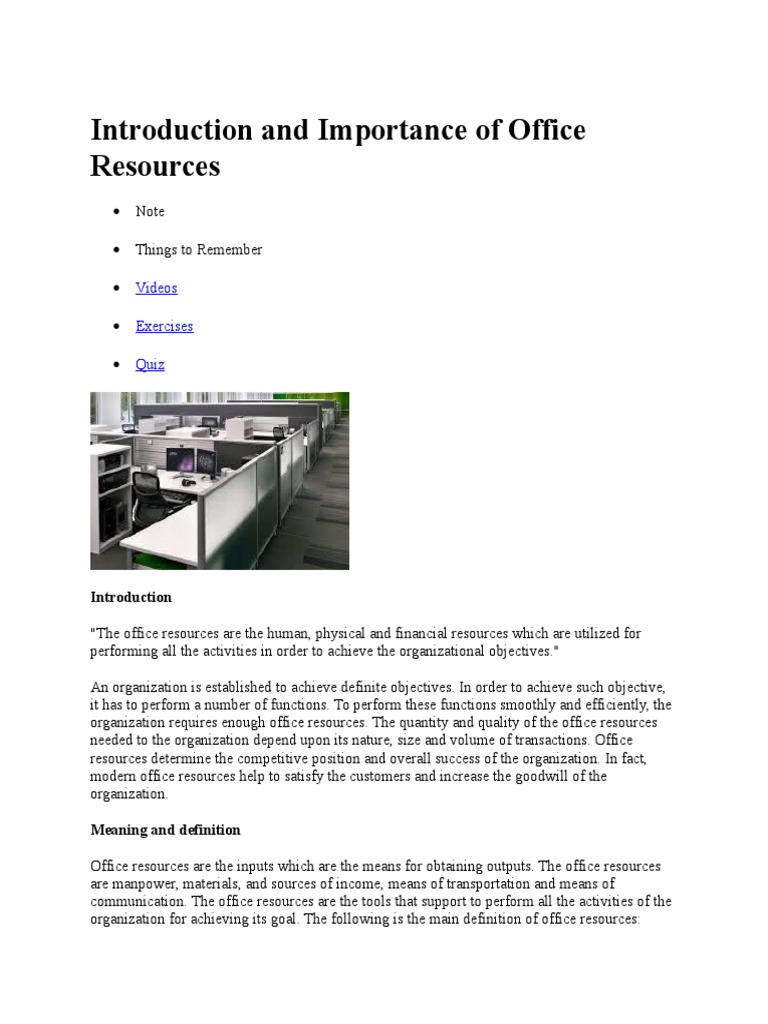 Importance Of Office Resources at Logan Dana blog Importance Of Office Resources at Logan Dana blog