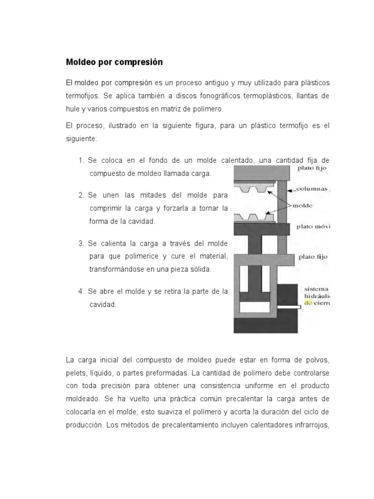 Proceso de Moldeo por Compresión de Plásticos | PDF | El plastico ...