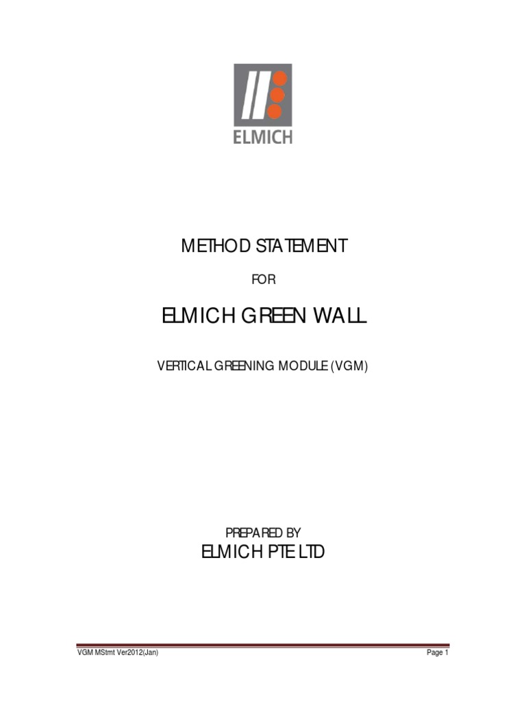 VGM Method Statement | PDF | Electrical Connector | Screw