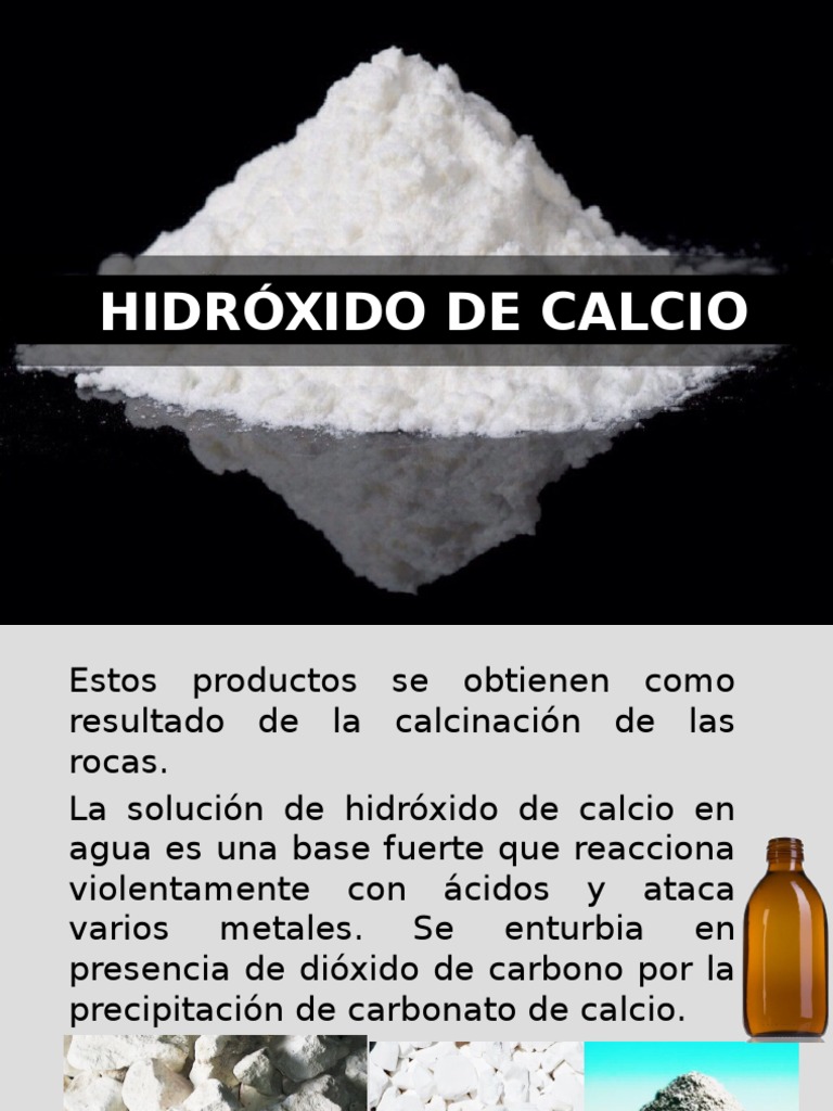 Hidroxido de Calcio Materiales | PDF | Calcio | Quelación