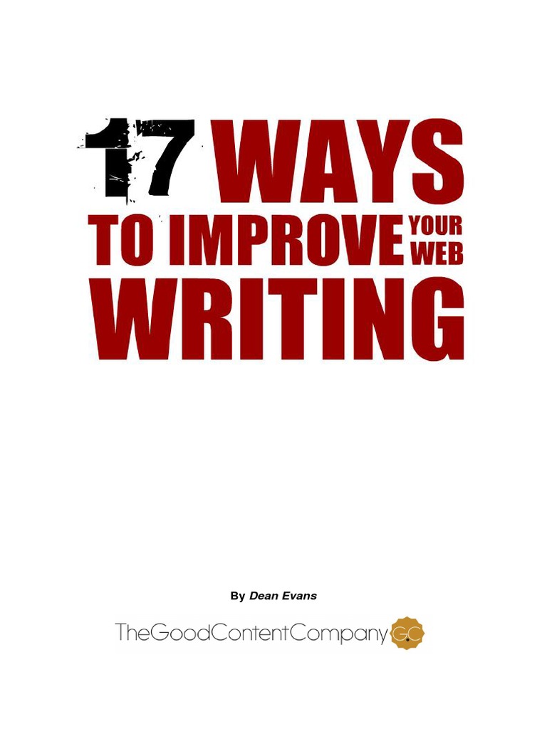 17 Ways To Improve Your Web Writing | PDF | Search Engine Optimization ...