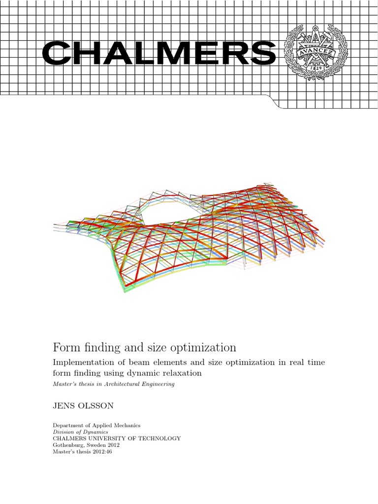 Form Finding and Size Optimization | PDF | Stress (Mechanics) | Bending