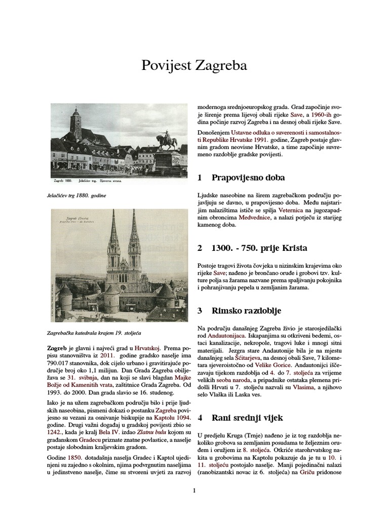 Povijest Zagreba | PDF