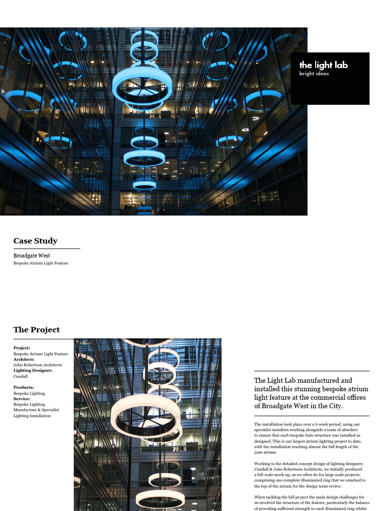 Case Study: Broadgate West | Download Free PDF | Lighting | Design