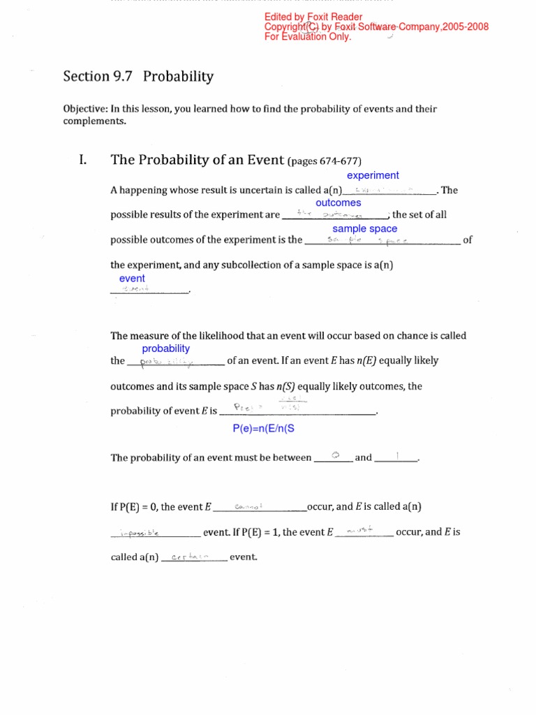 Sample Space: Experiment Outcomes | PDF