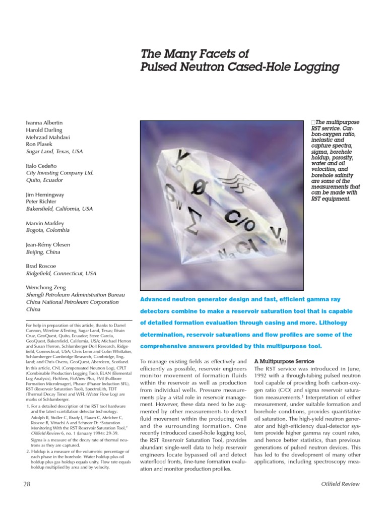 05-The Many Facets of Pulsed Neutron Cased Hole Logging PDF | PDF ...
