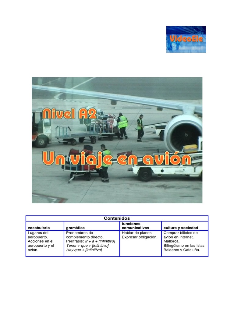 A2 Un Viaje en Avion | Aeropuerto | Auxiliar de vuelo