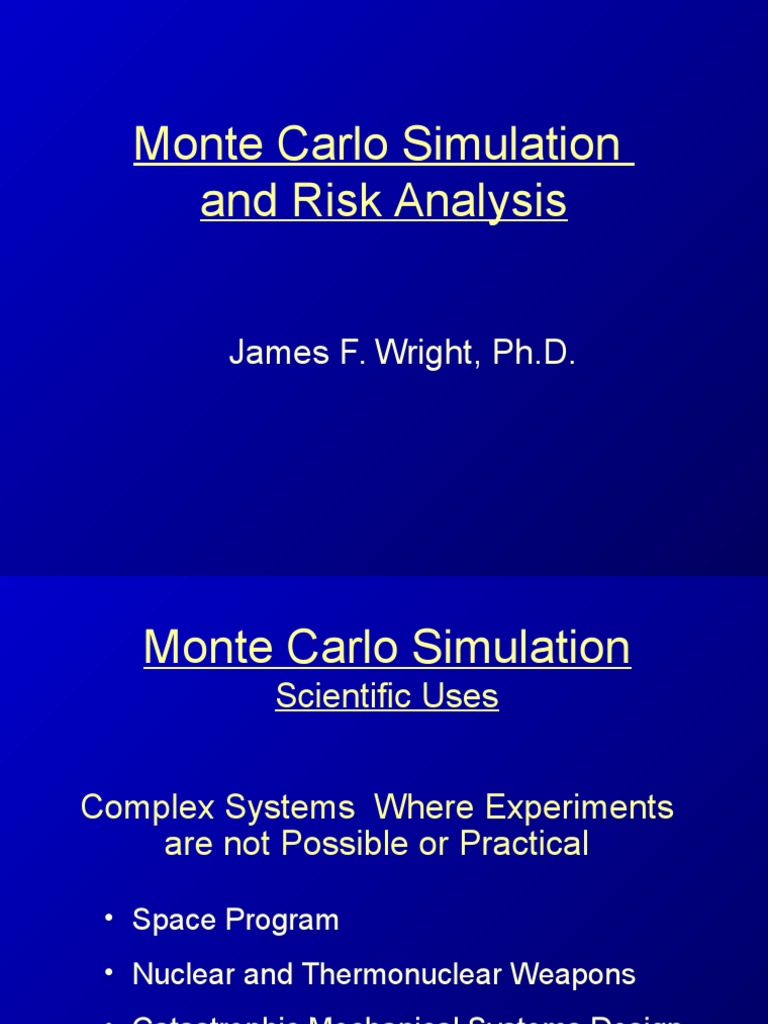 Monte Carlo Simulation | PDF | Probability Distribution | Probability Density Function