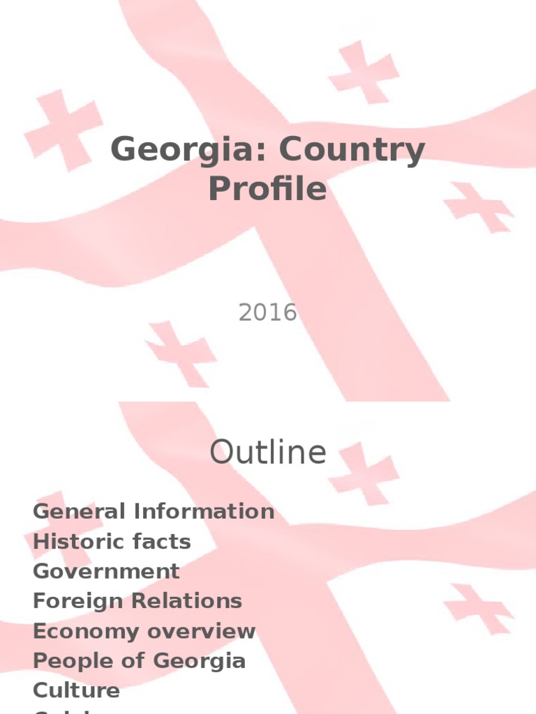 Georgia - Country Profile (Draft) | PDF | Georgia (Country) | Nato