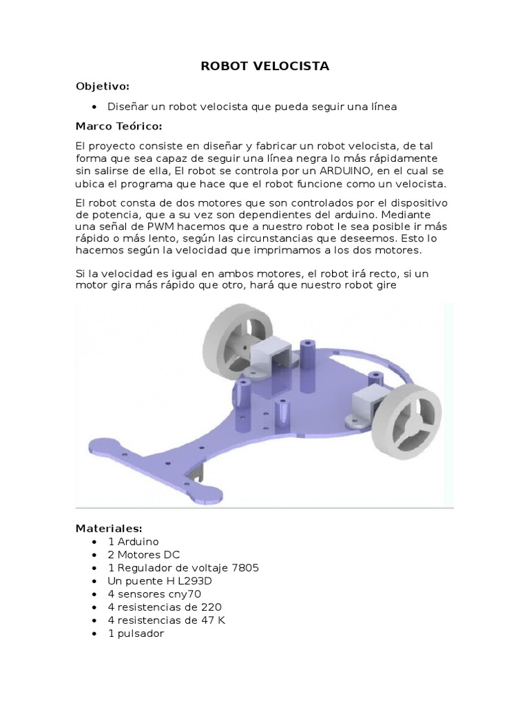 Robot Velocista | PDF | Arduino | Robot